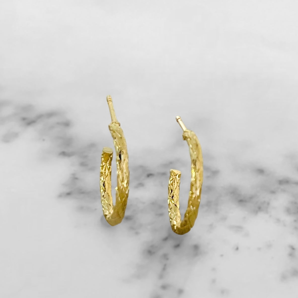 Small Gold Tully Hoops – SHALLA WISTA STUDIO